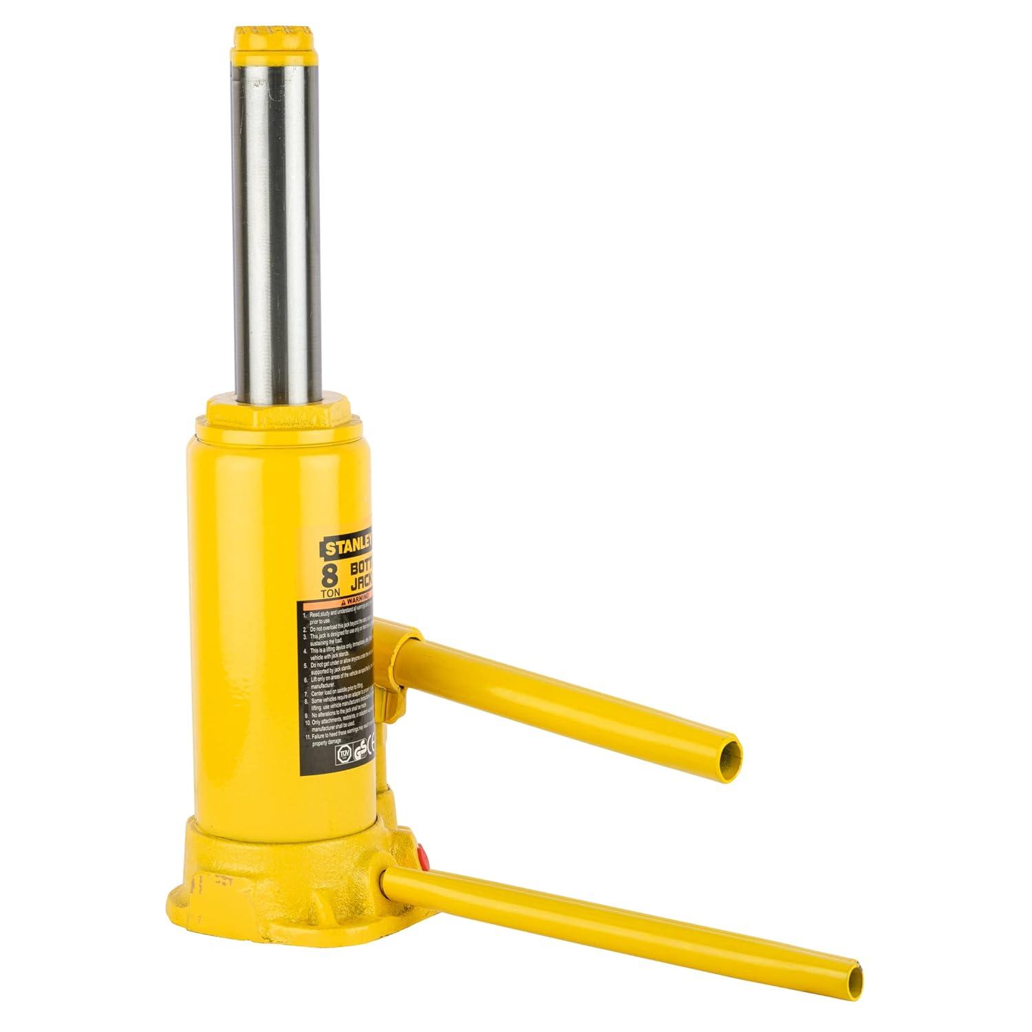 STANLEY ST90801CE 8 Ton Hydraulic Bottle Jack – Heavy-Duty Lifting Power