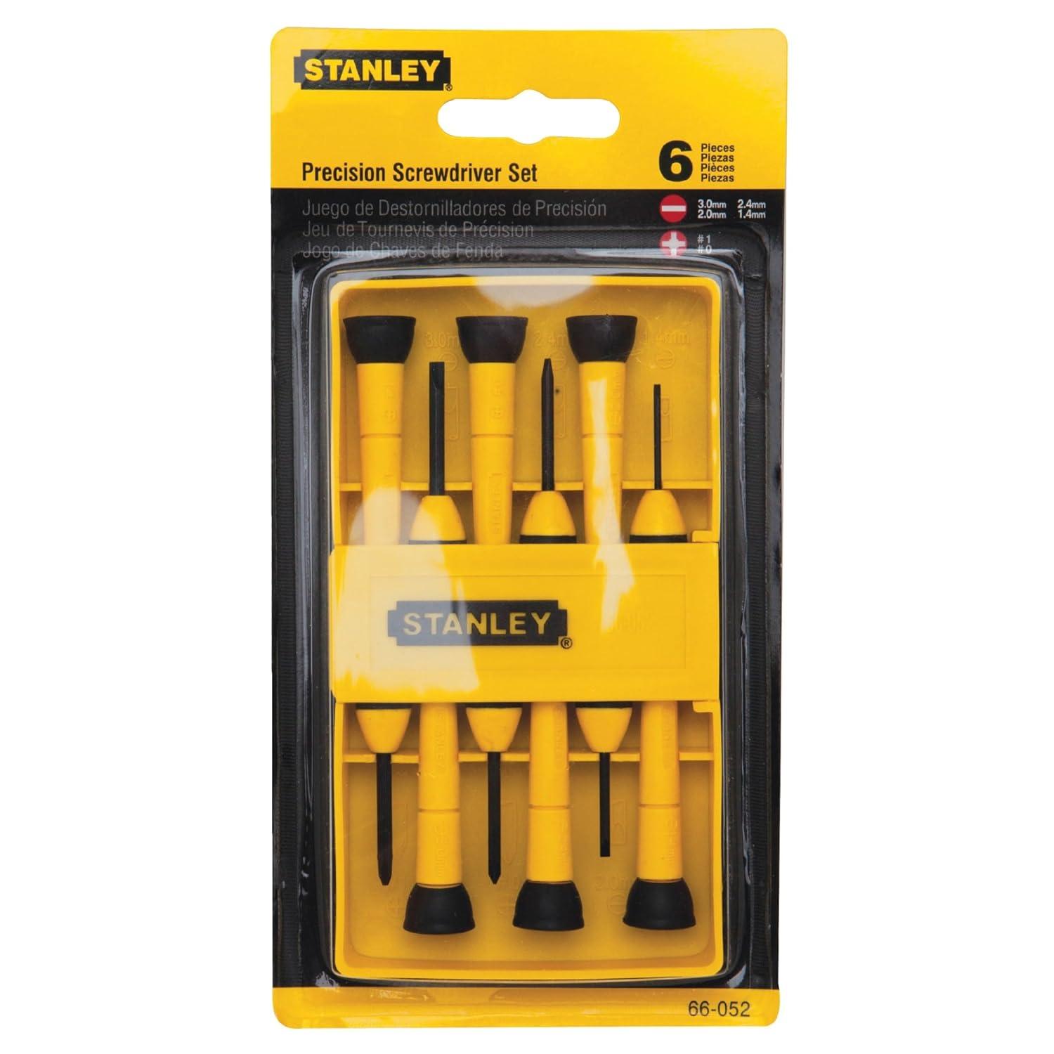 STANLEY 66-052 Bi Material Handle Precision Screwdriver Set (6 Piece), STANLEY 66-052 Bi Material Handle Precision Screwdriver Set (6 Piece),