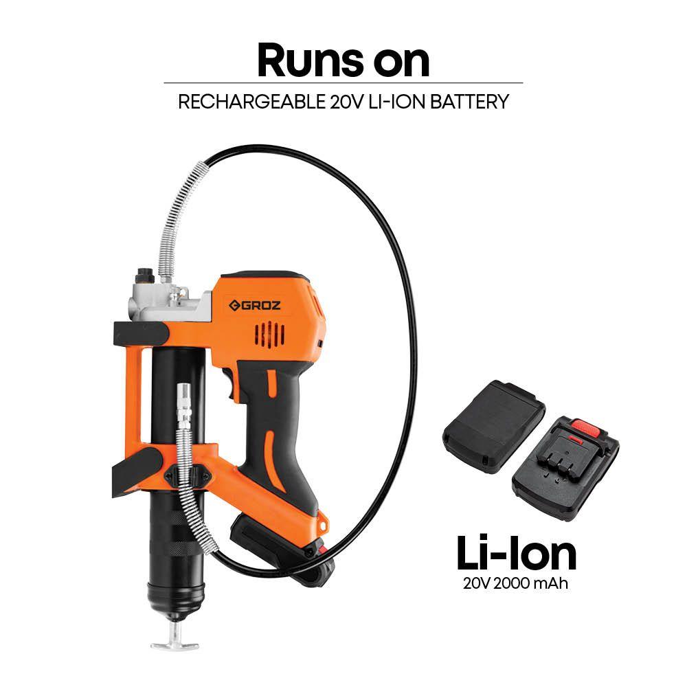 Buy Groz 20V Cordless Grease Gun Online