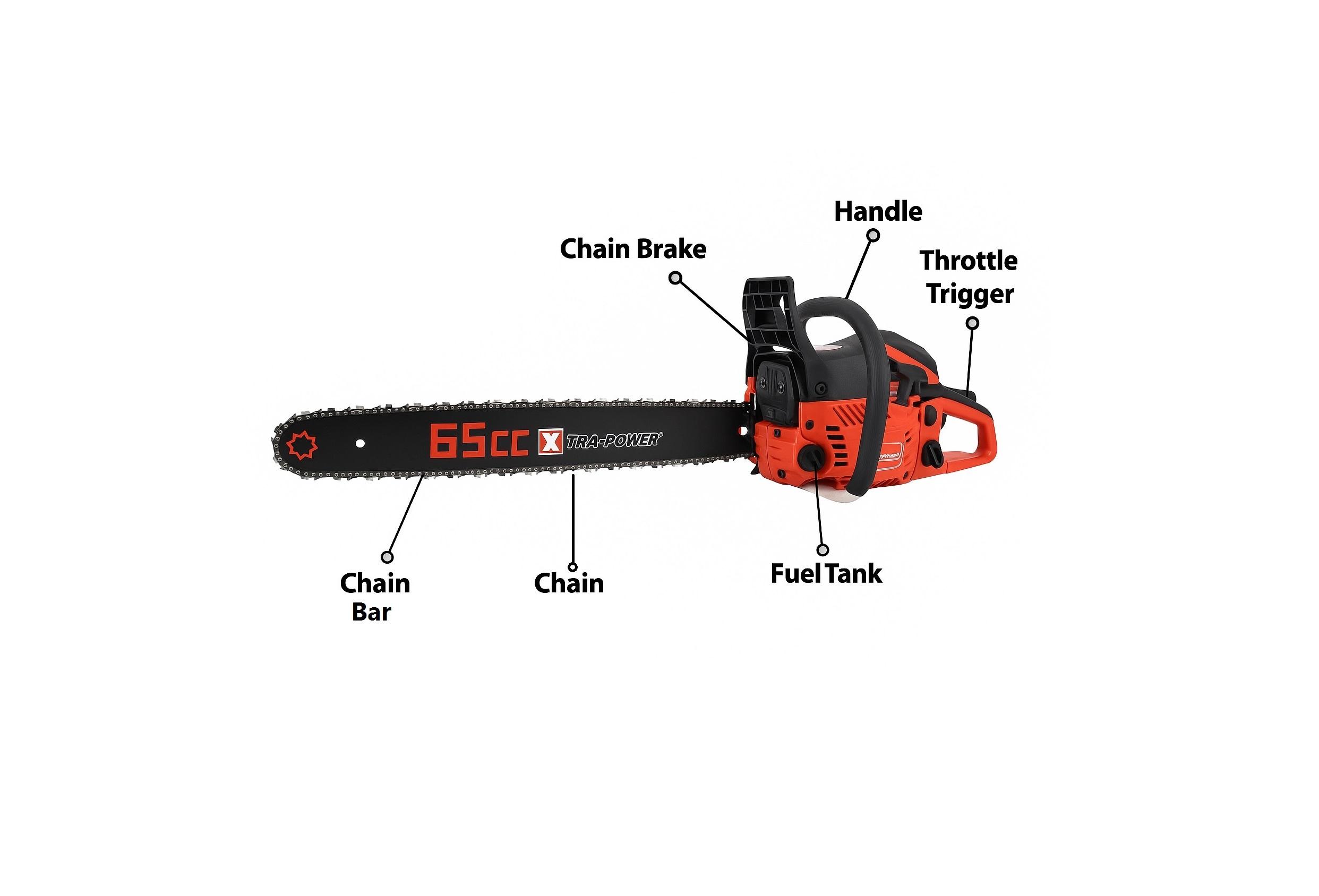 Xtra Power XPT 469 65cc Petrol Chainsaw with 22 Inch Bar – Powerful ...