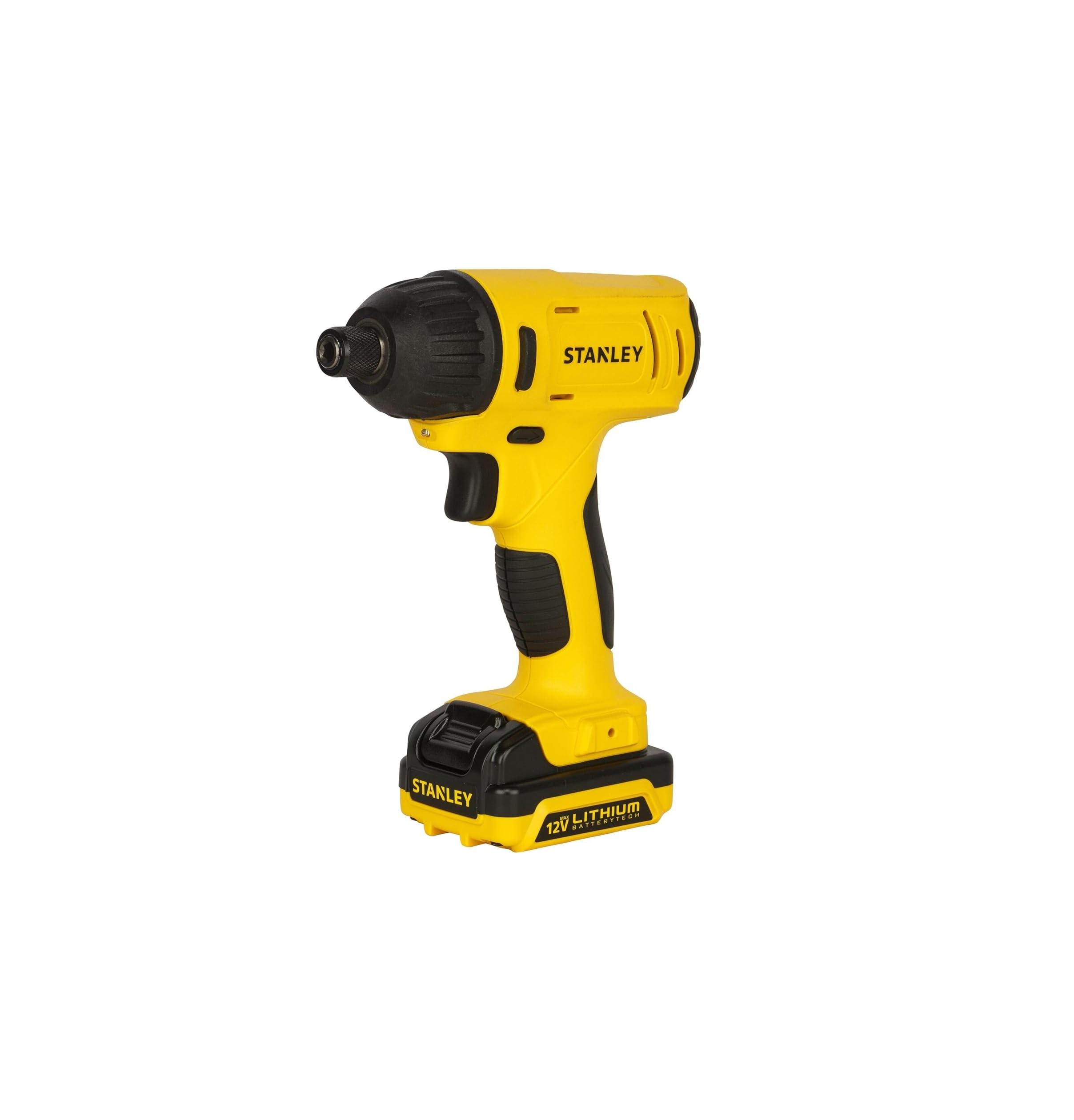 STANLEY 12V Cordless Impact Drill Driver 110Nm | Dual Battery, LED Light