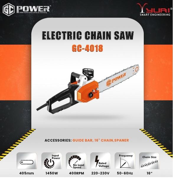 GC POWER GC-4018 Electric Chainsaw 1450W 1200RPM 16 inch(40.64 cm ...