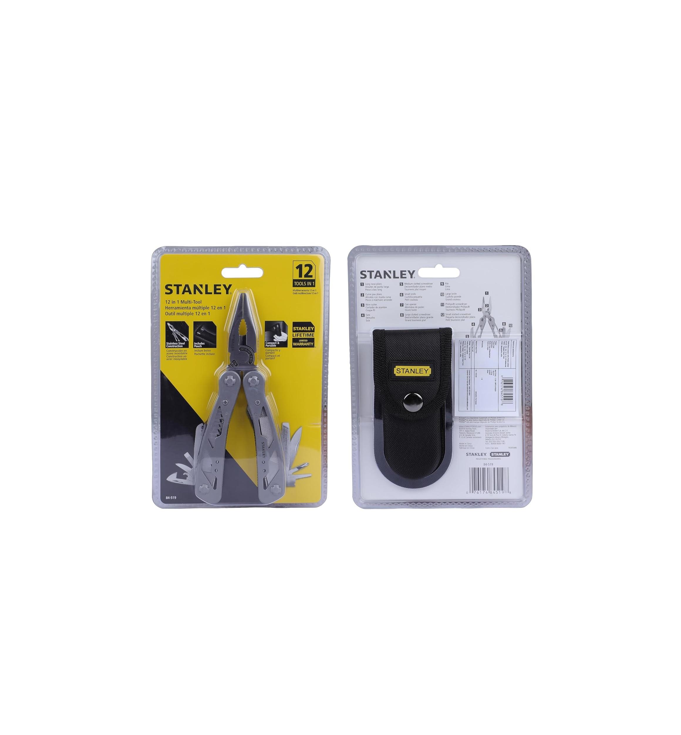 Stanley 1-84-519 12-in-1 Multi Tool | Home, Car & Outdoor Use